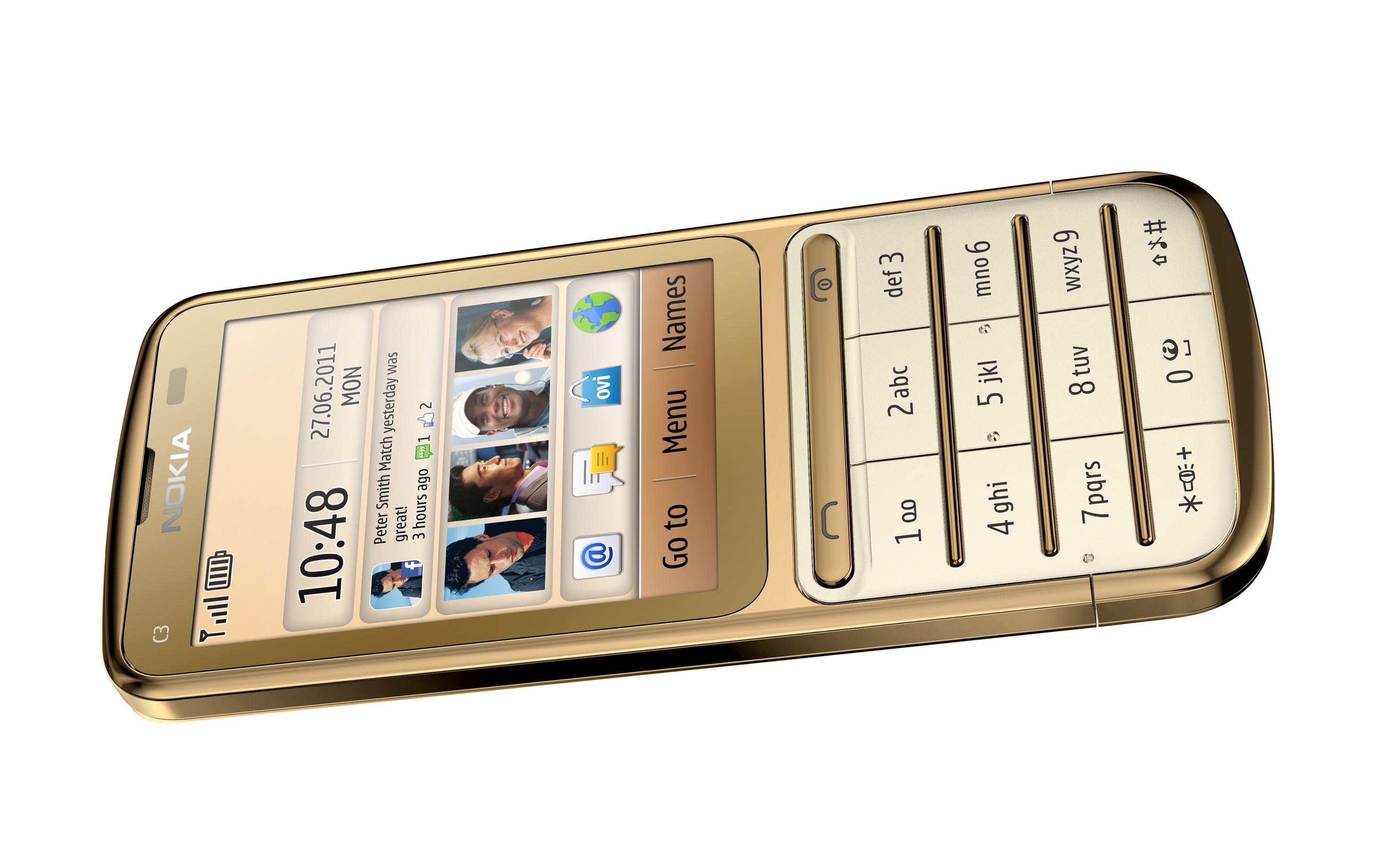Nokia C3-01 Gold Edition. 18 carat gold S40 touch and type with 1GHz processor. : My Nokia Blog ...